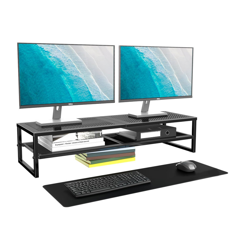 Rebrilliant Metal Dual Monitor Stand Riser,Computer Office Desktop ...