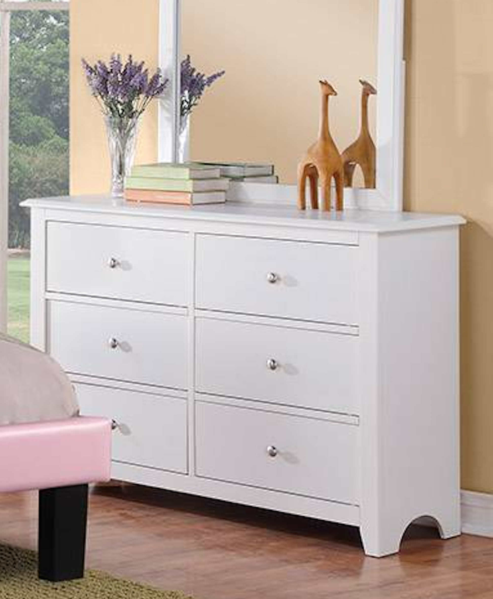 F&L Homes Studio Aiydan 6 Drawer 48'' W Double Dresser | Wayfair