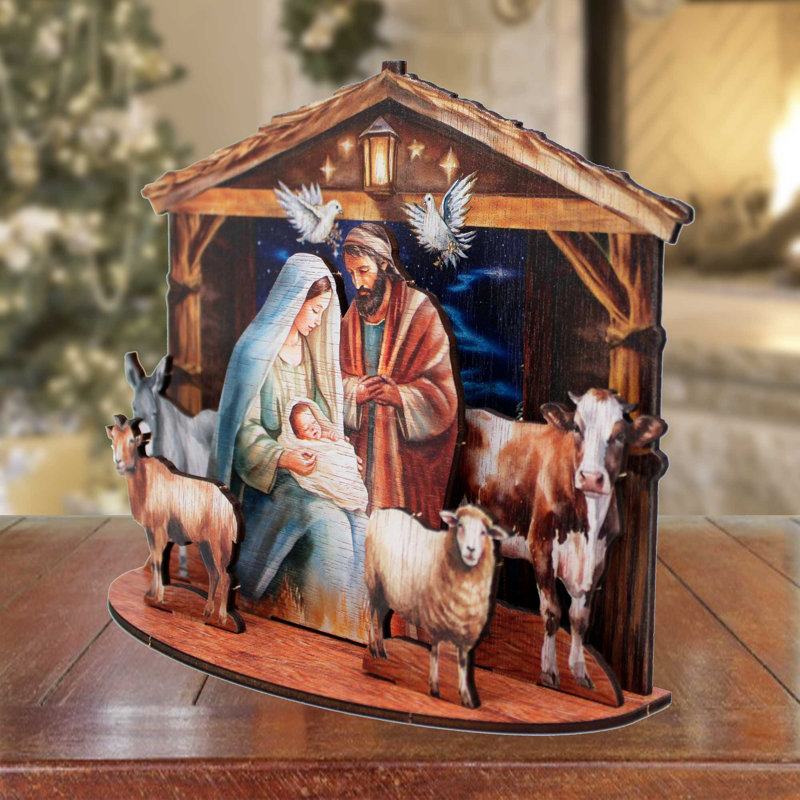 The Holiday Aisle® Classic Holy Family Nativity Scene Christmas ...