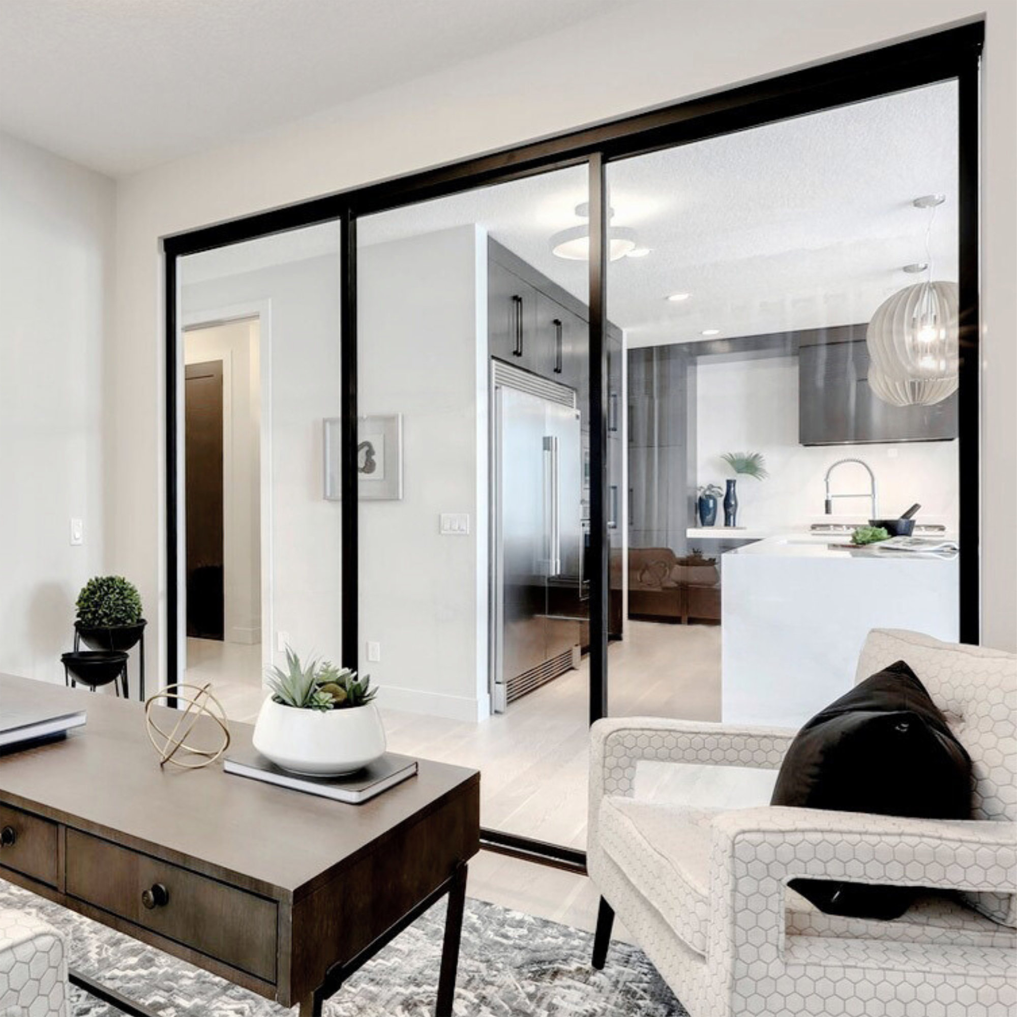 The Sliding Door Company 3 - Panel Clear Glass Sliding Closet Doors ...