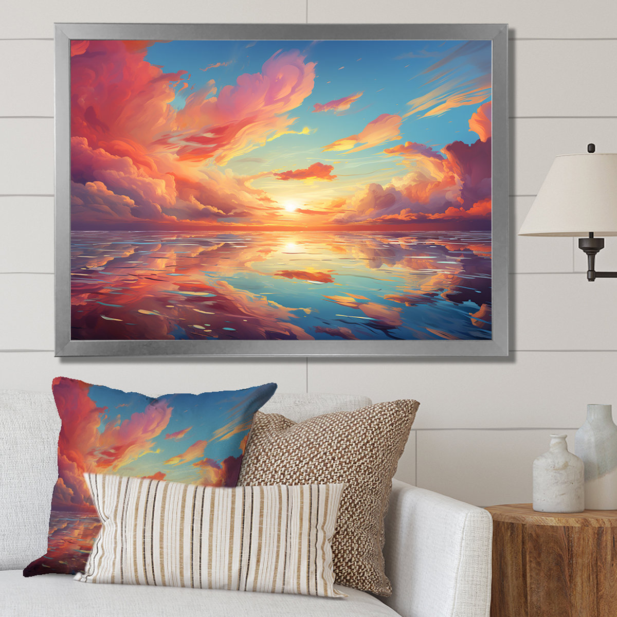 Design Art Neo Impressionism Infused Sky Reverie - Sky Wall Decor ...