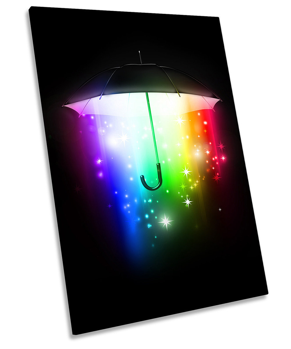 Happy Larry Fantasy Umbrella Modern Picture CANVAS WALL ART Portrait ...