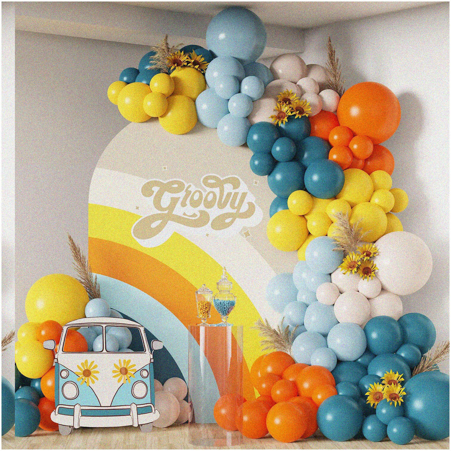 BRBCA Fishy Fiesta Party Pack - 190 Pieces Confetti for Fish Birthday ...