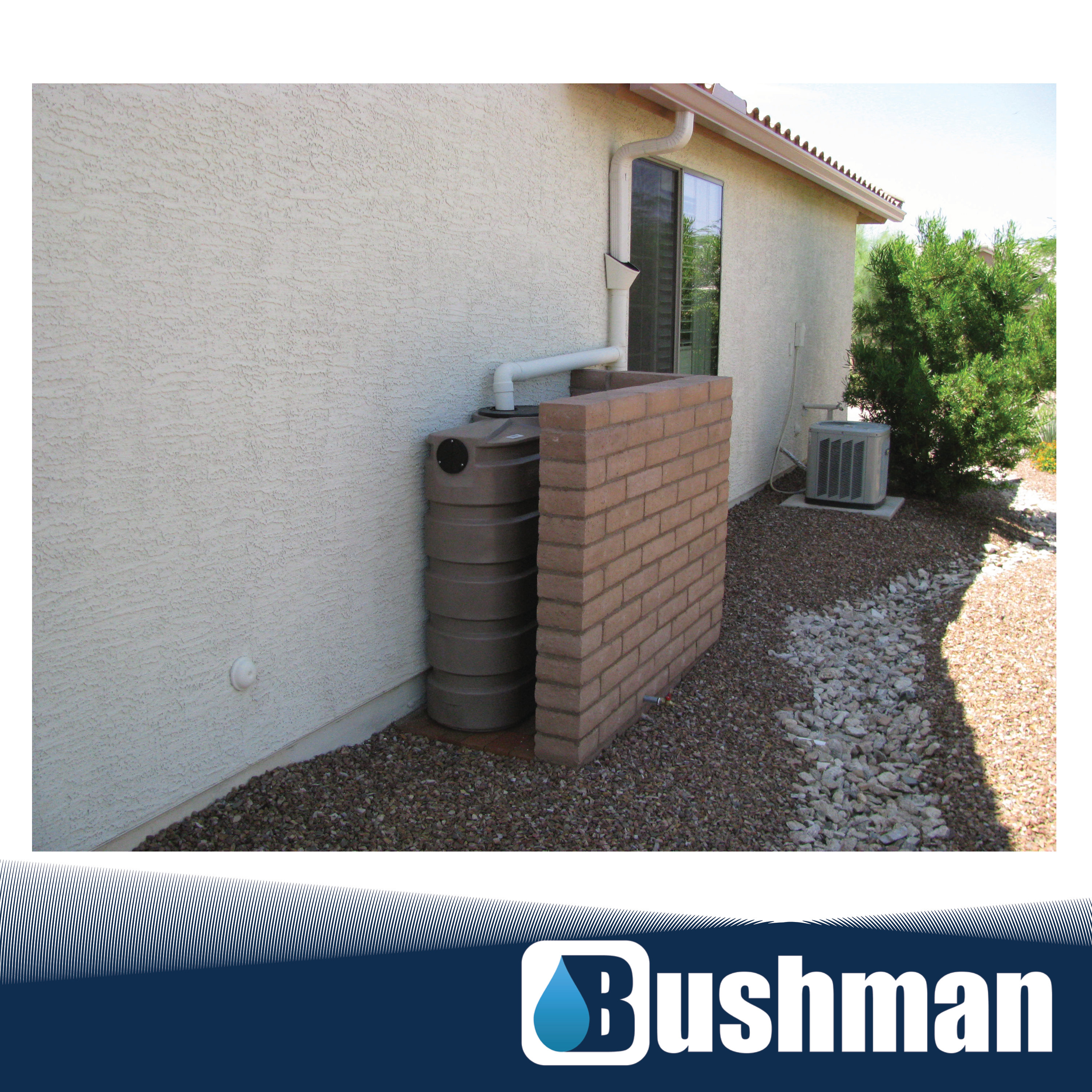 Bushman 130 Gallon Slimline Rainwater Harvesting Tank - Mocha - Wayfair ...