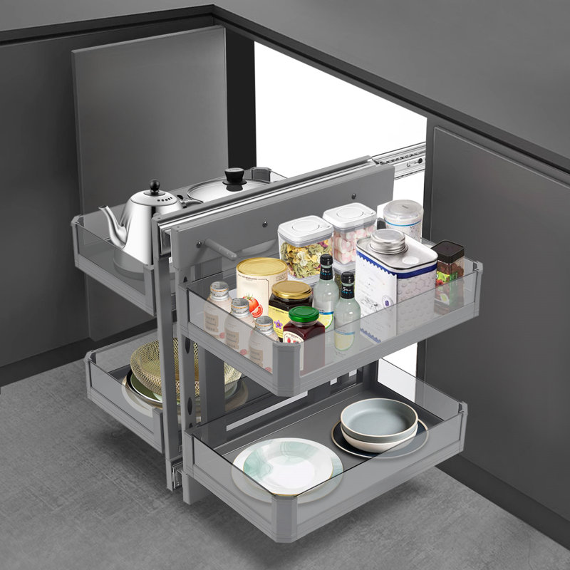 Rebrilliant Blind Corner Cabinet Pull-Out Organizer - Wayfair Canada