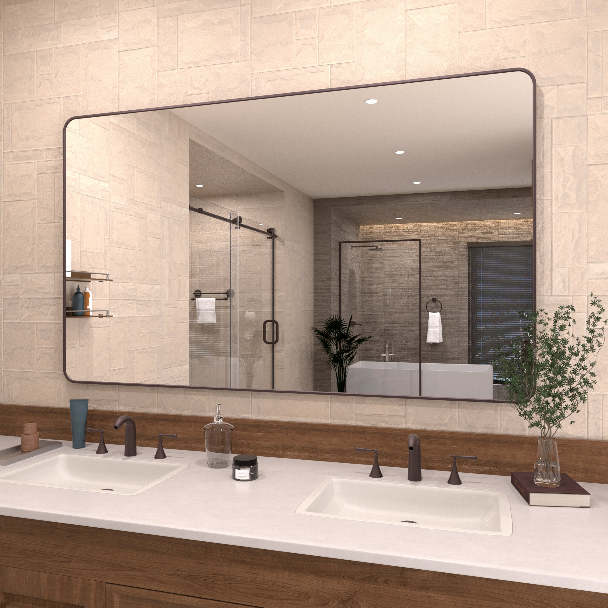Latitude Run® Dimont Aluminum Mirror & Reviews | Wayfair