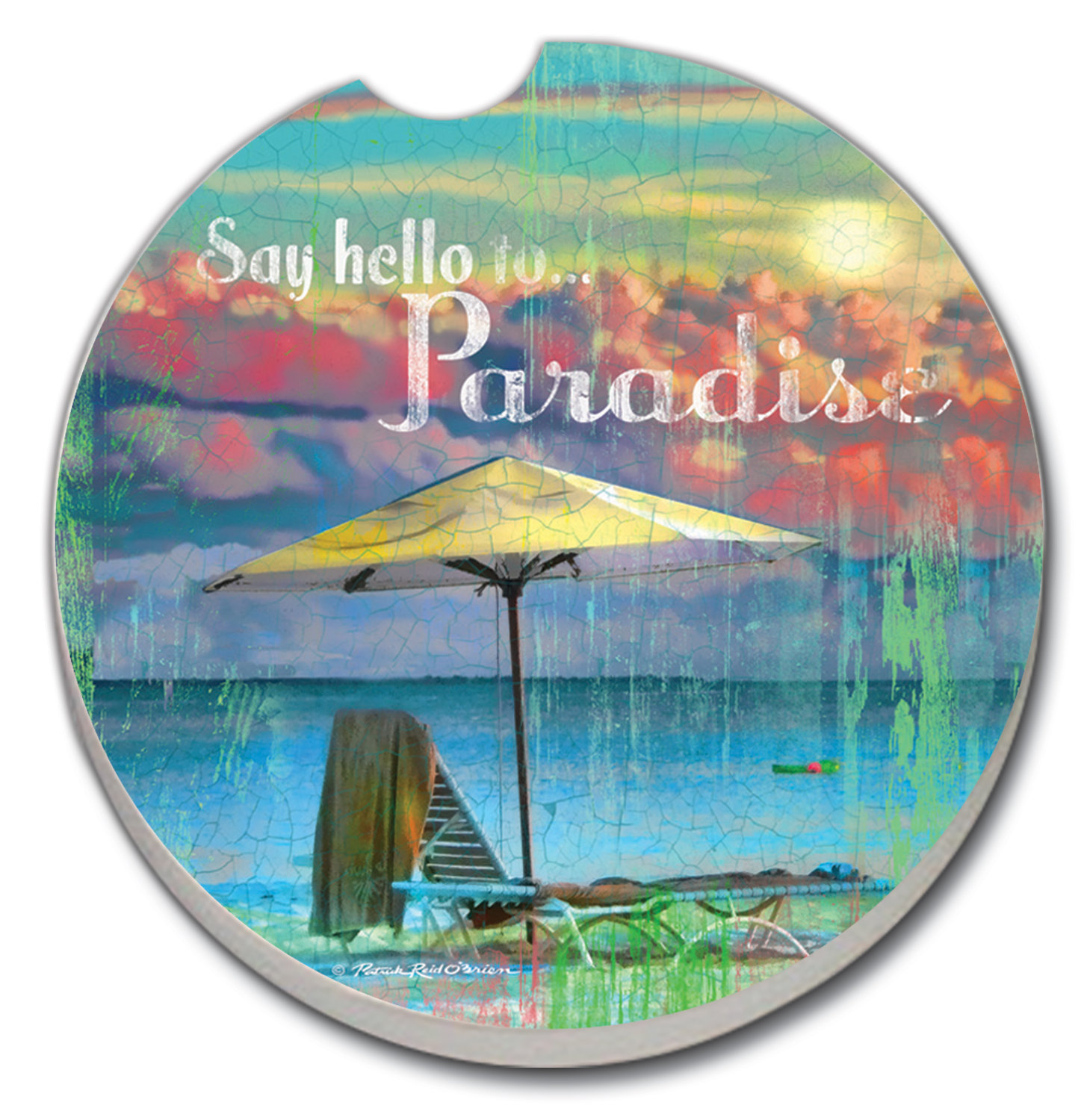 Highland Dunes Sous-verre absorbant "say hello to paradise" - Wayfair ...