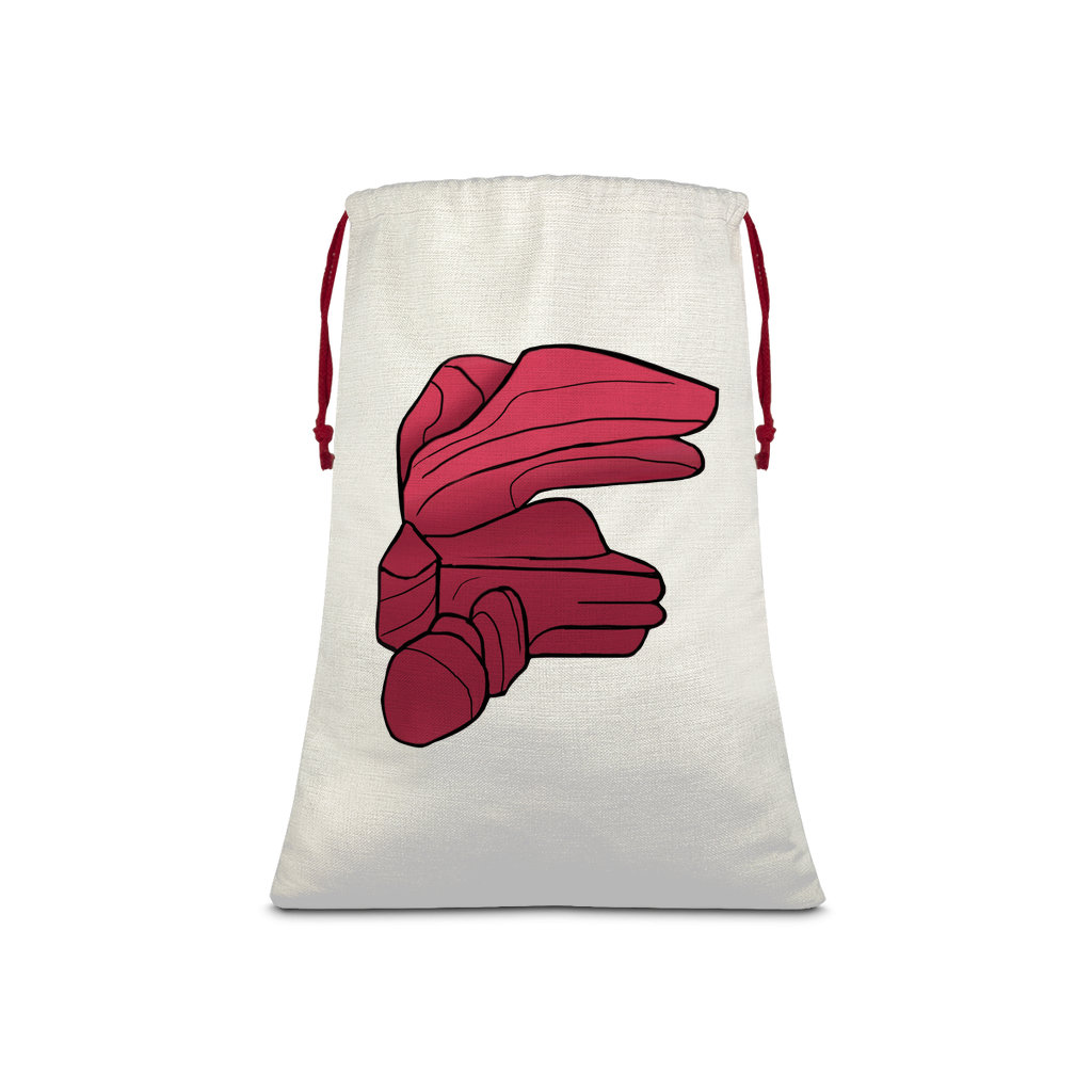 East Urban Home Rock 3 Sublimation Linen Drawstring Sack | Wayfair