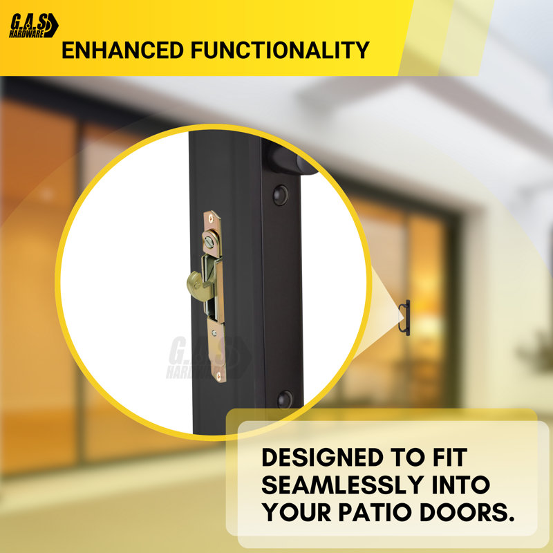 G.A.S. Hardware Replacement Patio Glass Screen Door Lock Latch | Wayfair