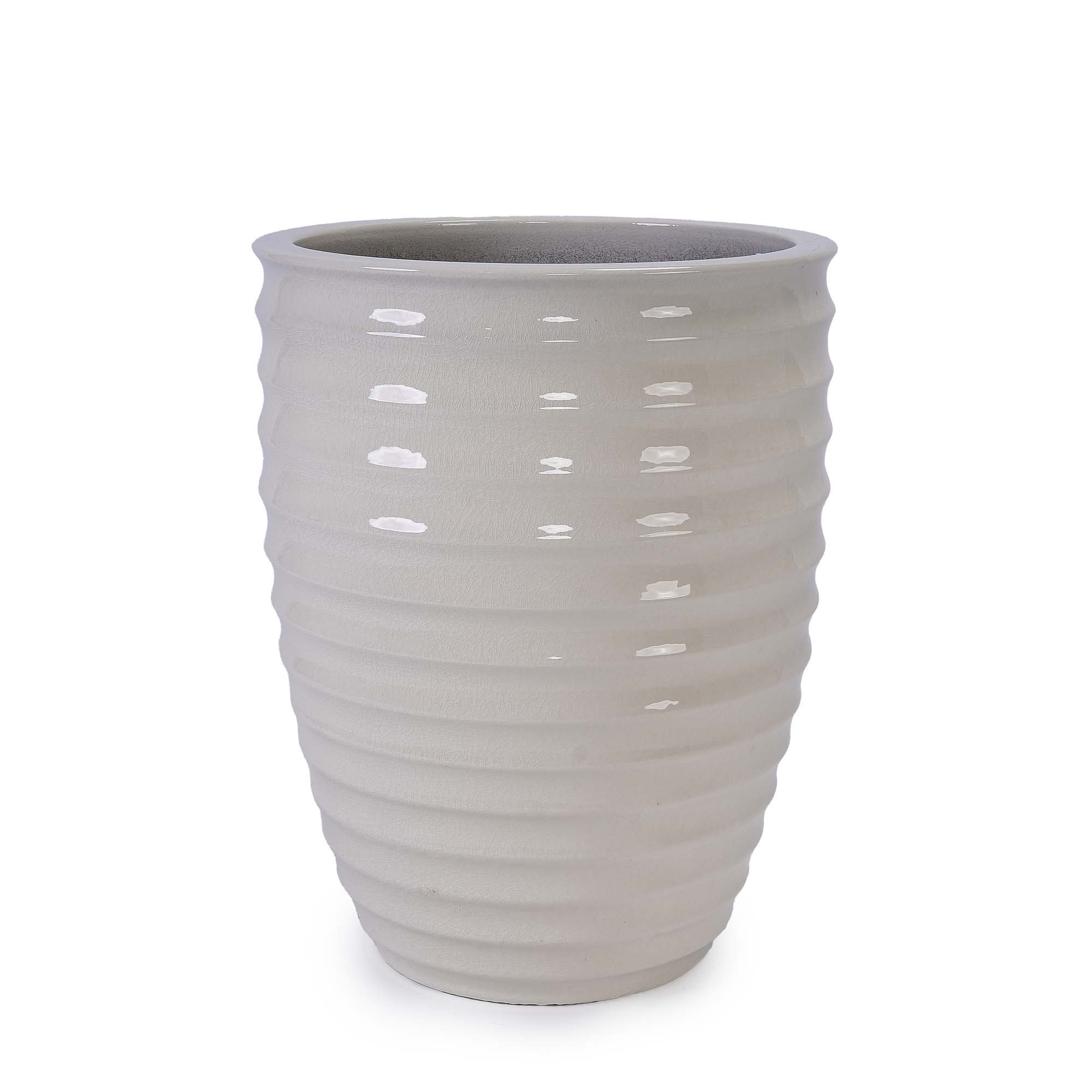 Latitude Run® Ceramic Flowerpot, Modern Planter for Patio, Garden ...