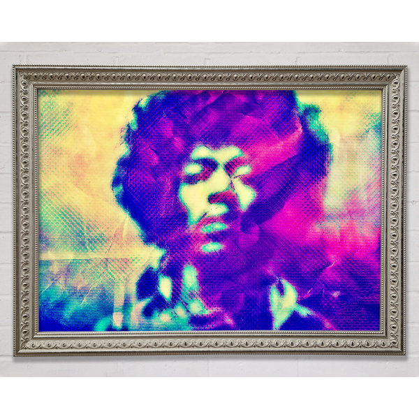 Bright Star Jimi Hendrix Blur - Single Picture Frame Art Prints ...