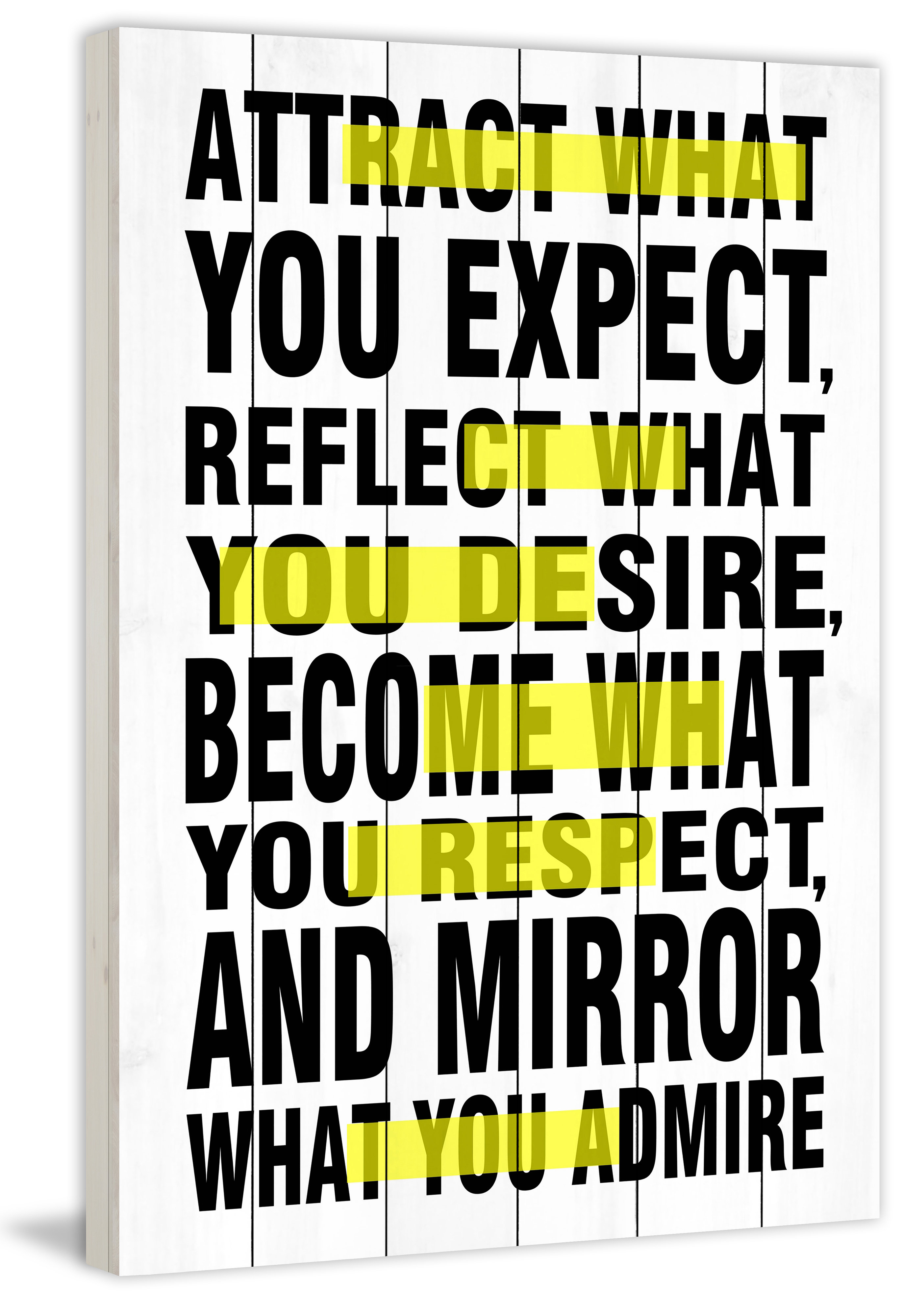 Ebern Designs 'Mirror What You Admire' by Marmont Hill - Picture Frame ...