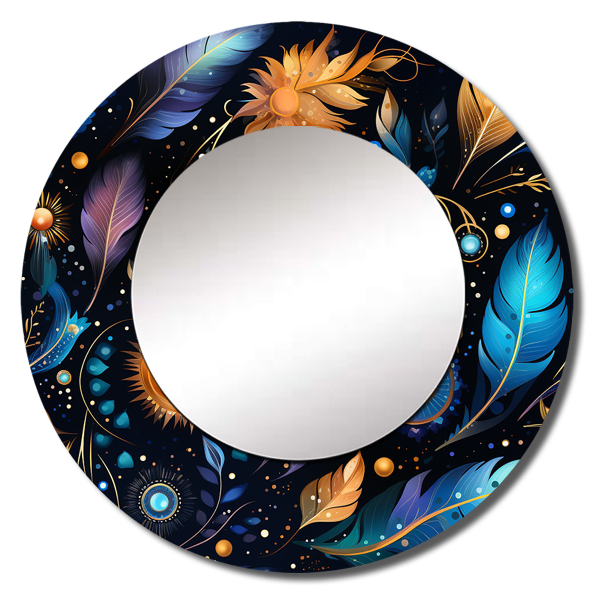 East Urban Home Cosmic Nomad Boho Pattern - Bohemian & Eclectic Round ...