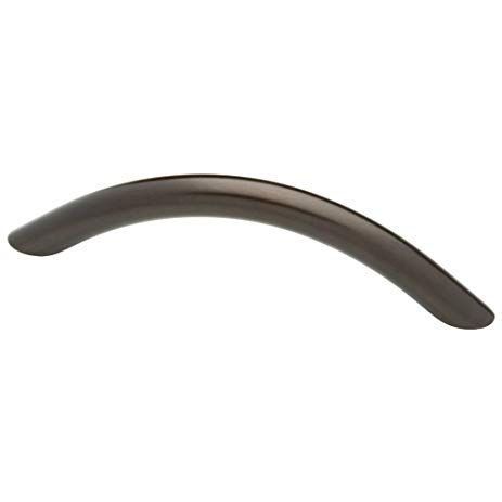 D. Lawless Hardware 3-3/4" Black Stone Pull Brushed Satin Pewter | Wayfair