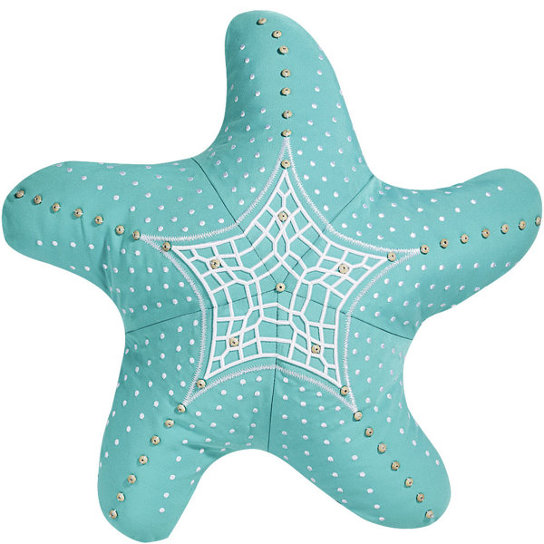Rightside Design I Sea Life Coastal Polka Dots Throw Pillow | Wayfair
