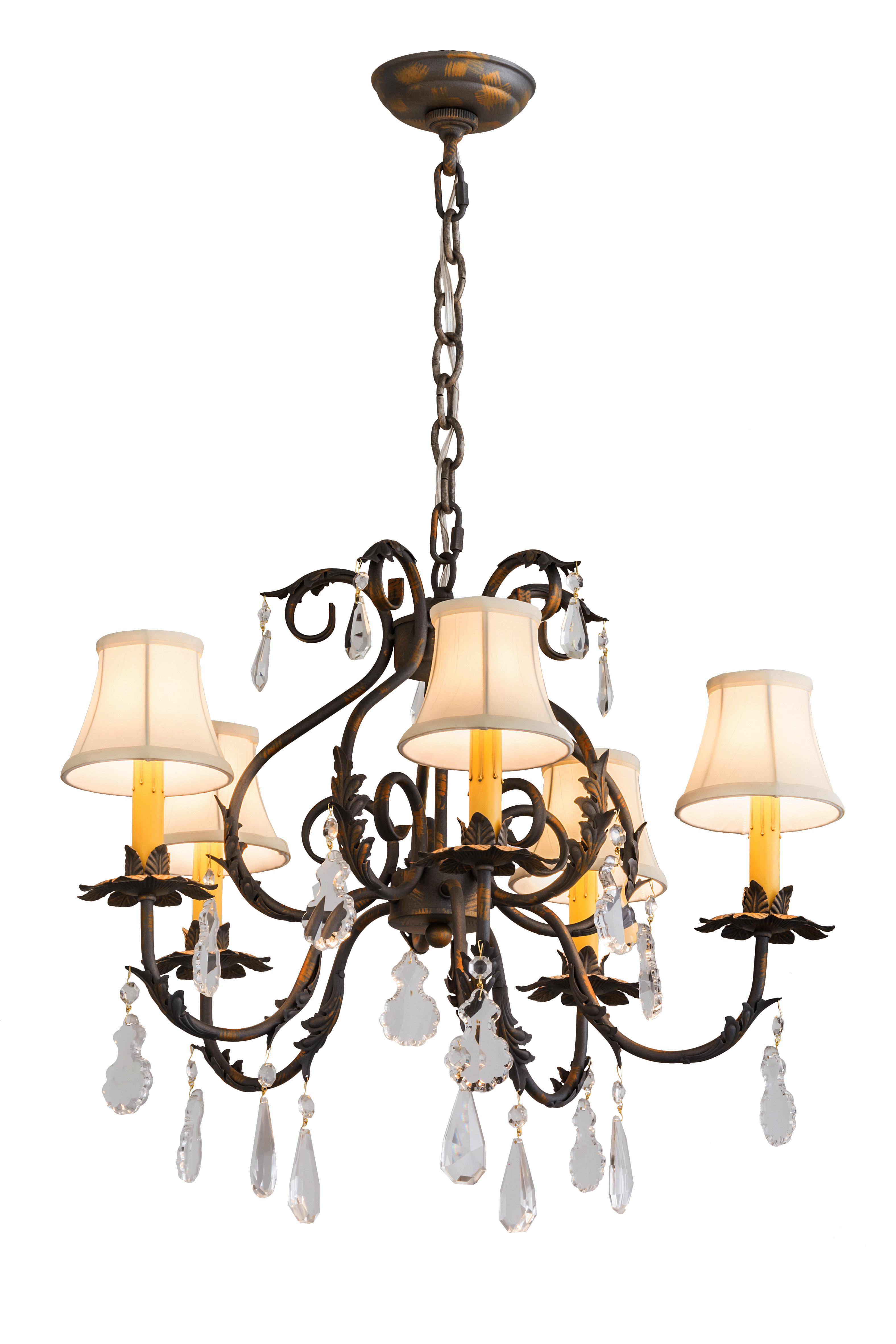 2nd Ave Lighting Chantilly 5 - Light Shaded Empire Chandelier | Wayfair