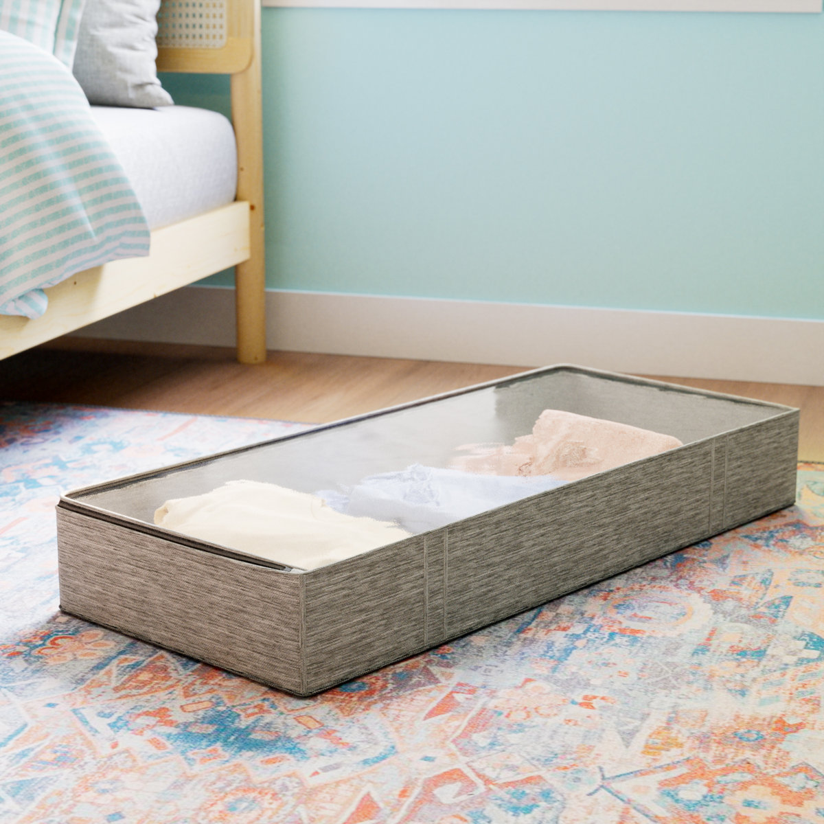 Dotted Line™ Aidan Fabric Underbed Storage & Reviews | Wayfair