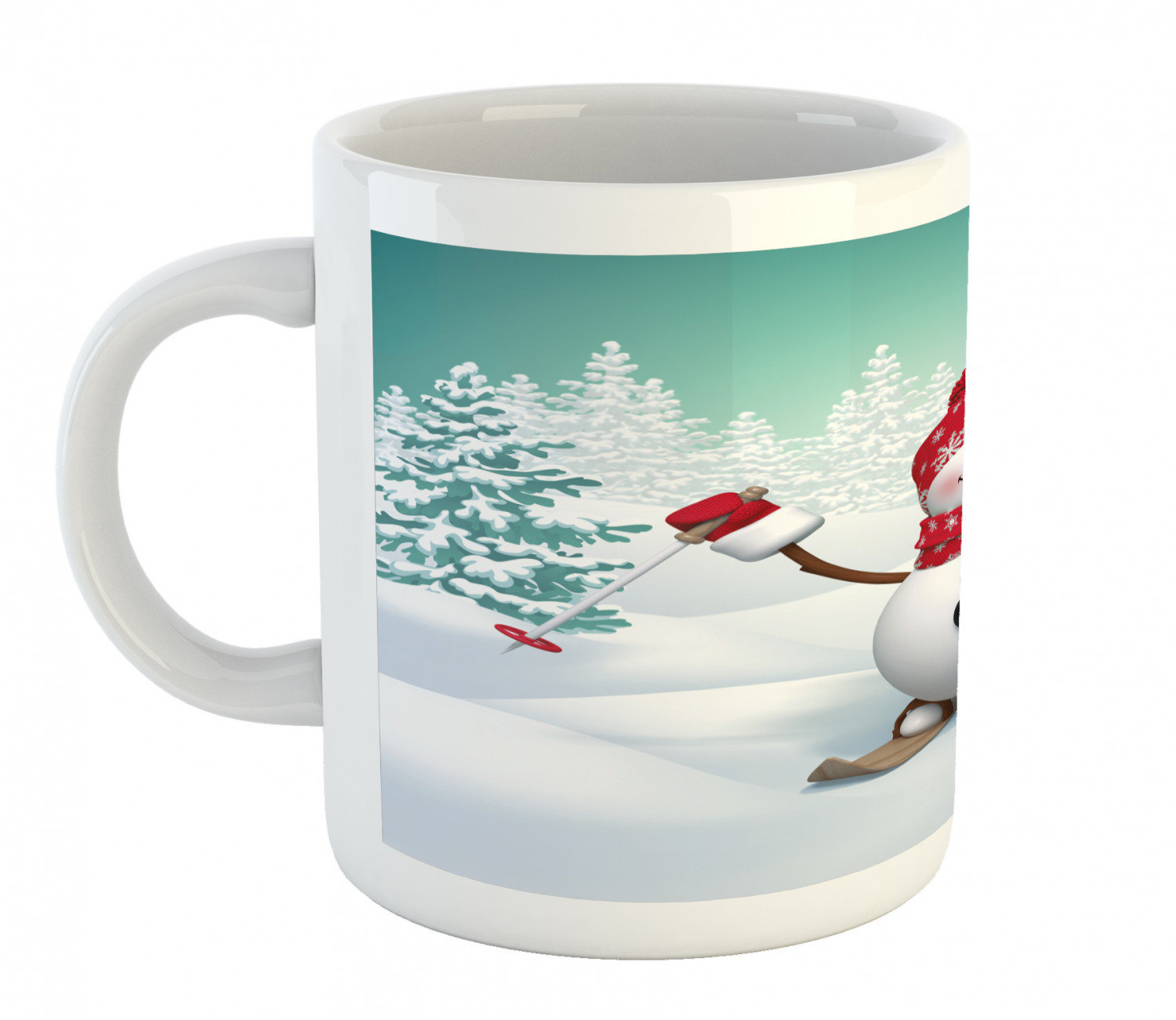East Urban Home Snow Covered Mountain Coffee Mug | Wayfair