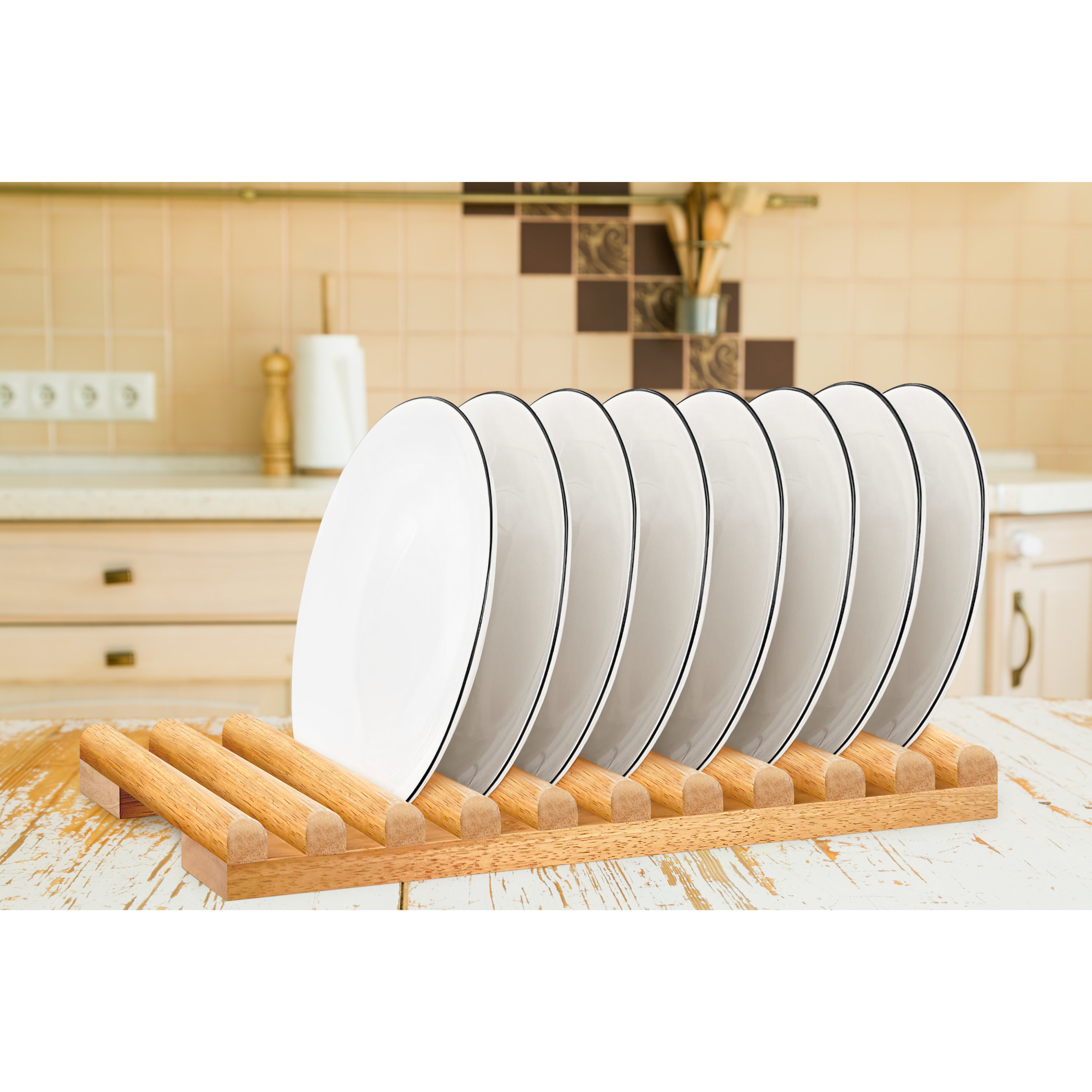 Rebrilliant Solid Wood Standard Drying Rack | Wayfair