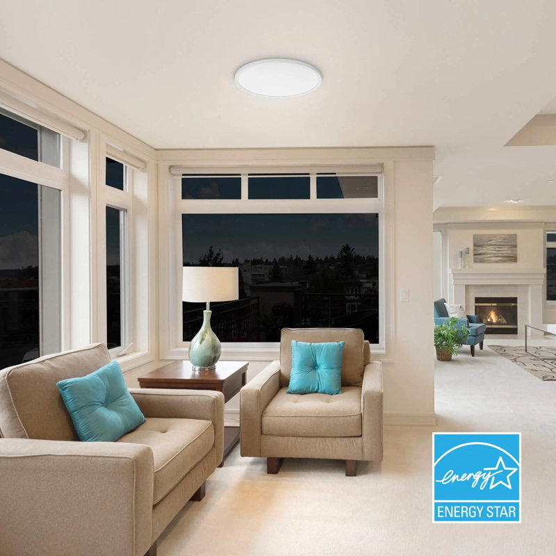 KODA Slim 15" LED Ceiling Light with Adjustable Color | Wayfair