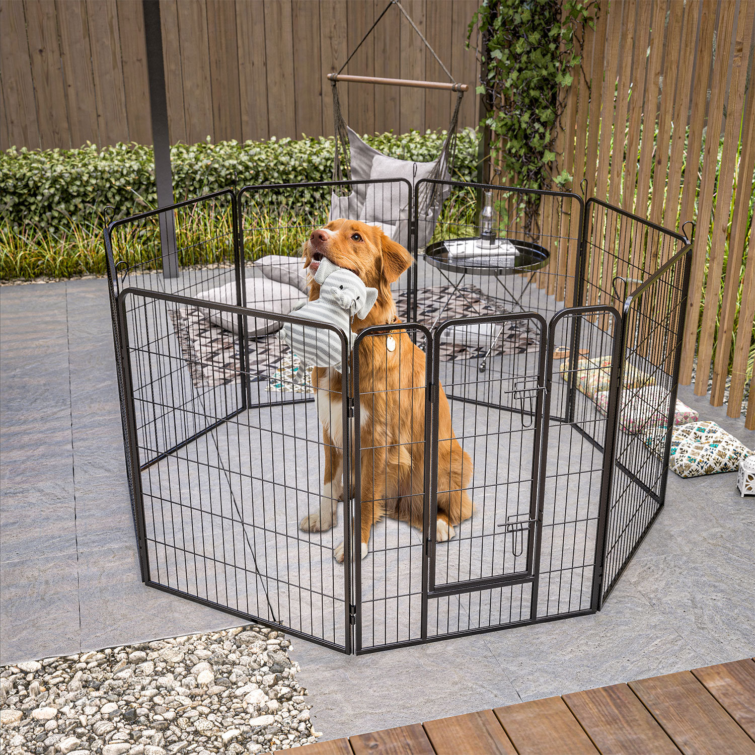 AmeriTop Heavy Duty Dog Pens Outdoor Dog Fence Dog Playpen For Large ...
