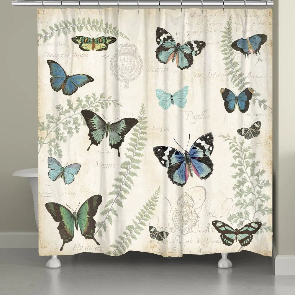 East Urban Home Kyasia Floral Shower Curtain | Wayfair