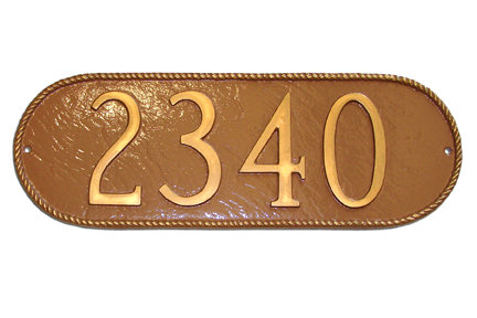 Montague Metal Products Inc. Oblong 1-Line Lawn Address Sign - Wayfair ...