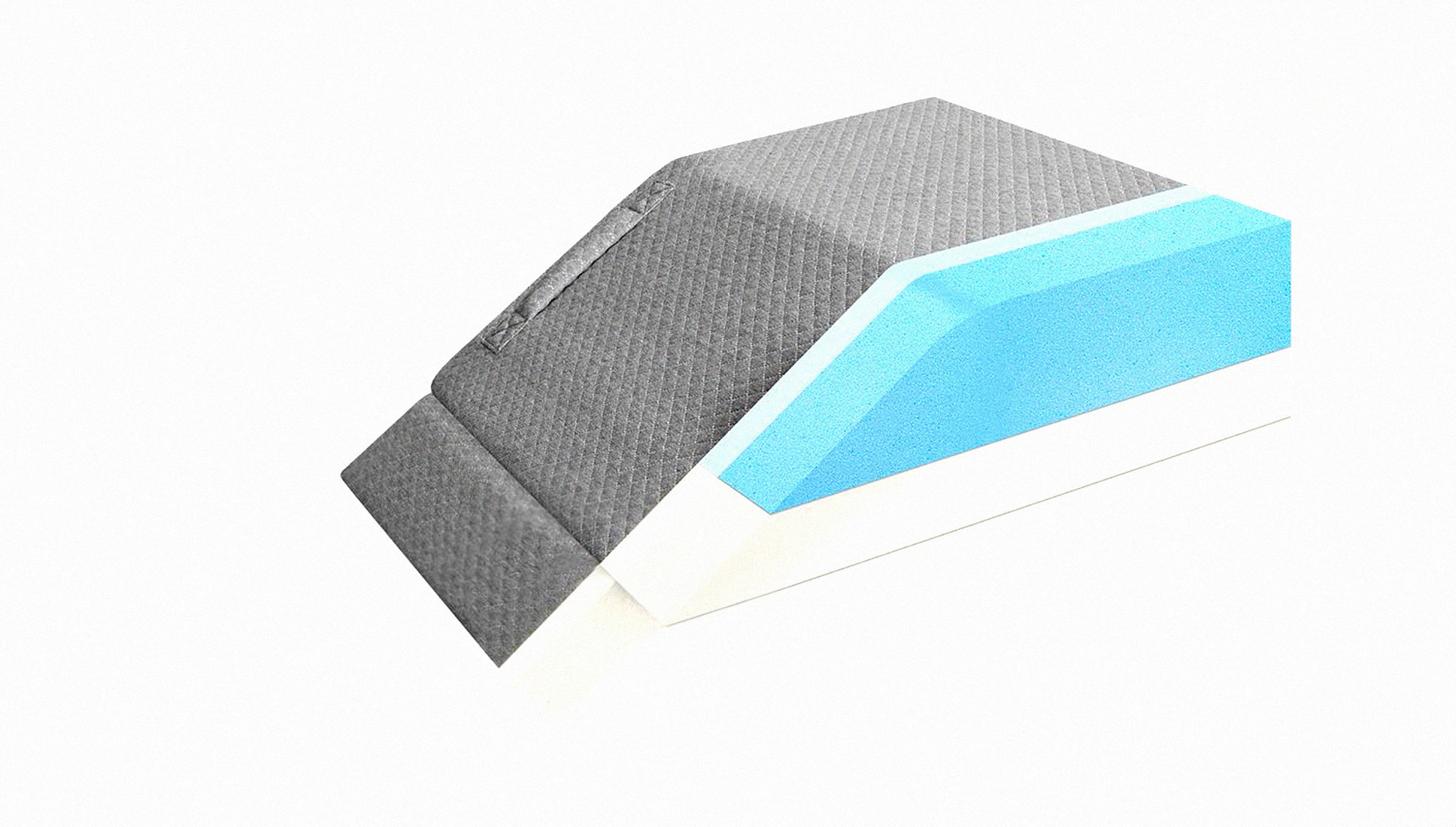 MODAIO Cooling Gel Memory Foam Leg Elevator - Sciatica Relief Wedge ...