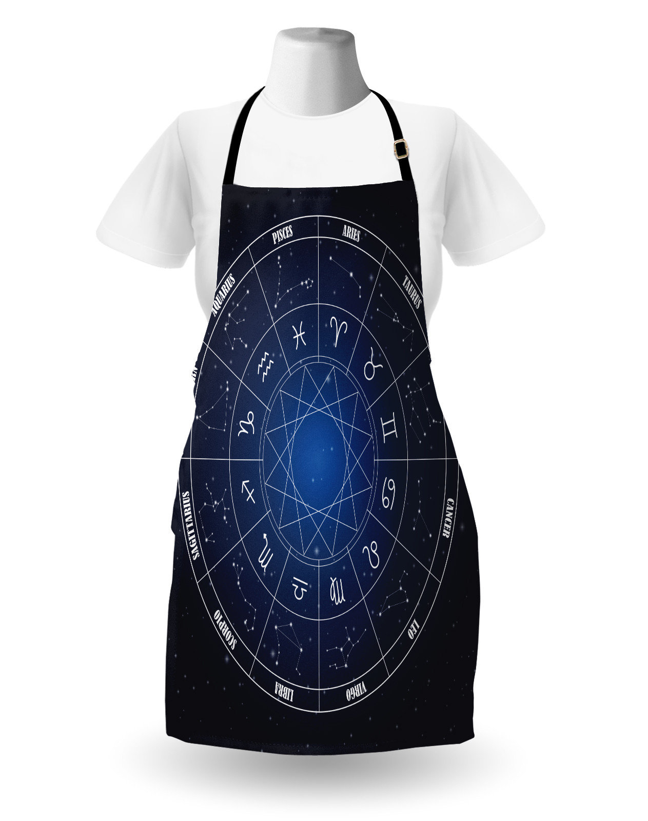 East Urban Home Astrology Apron Unisex, Zodiac Dates in Space, Adult ...