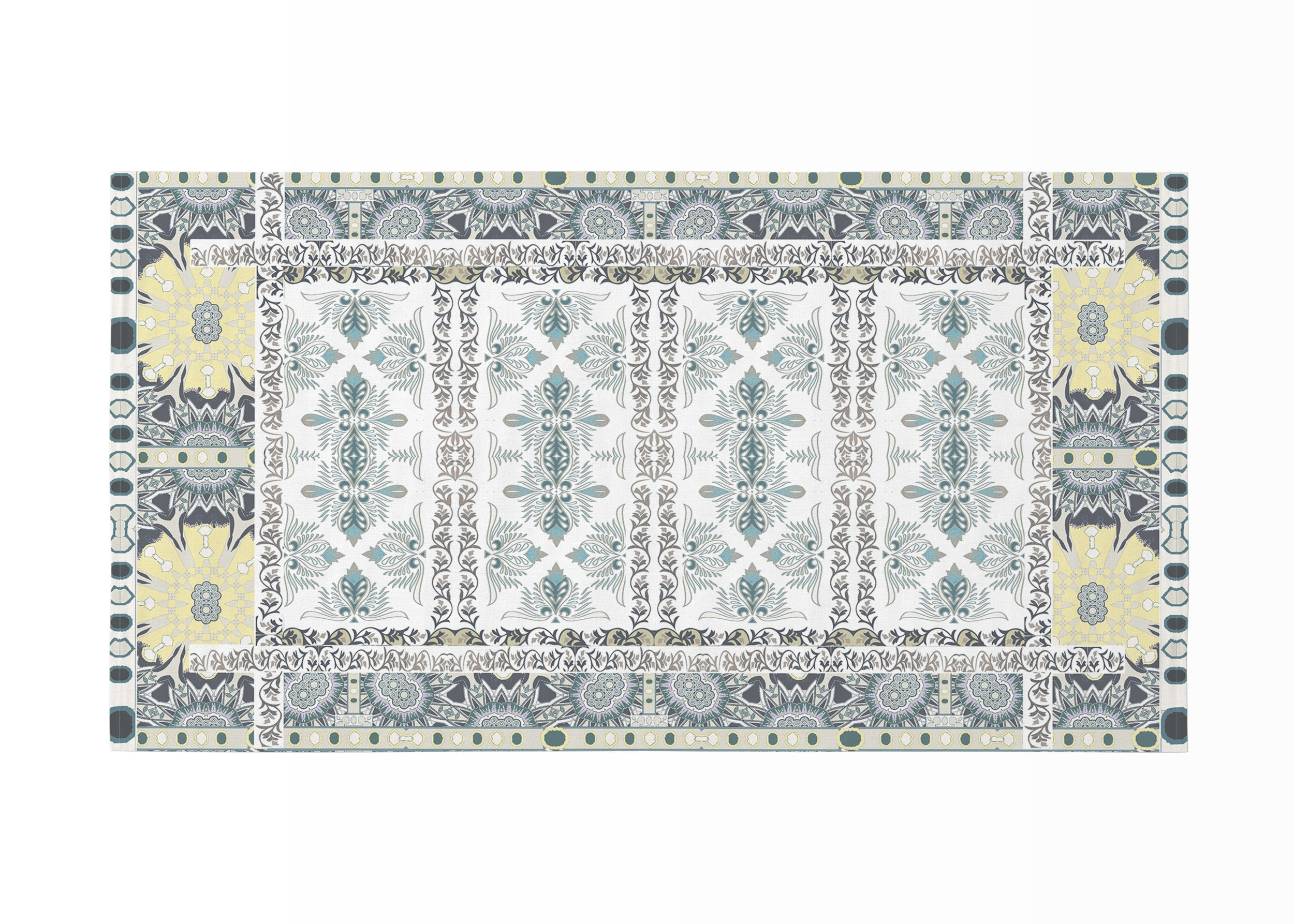 Bungalow Rose Tapis intérieur / extérieur rectangulaire avec envers antidérapant Sakhia ...