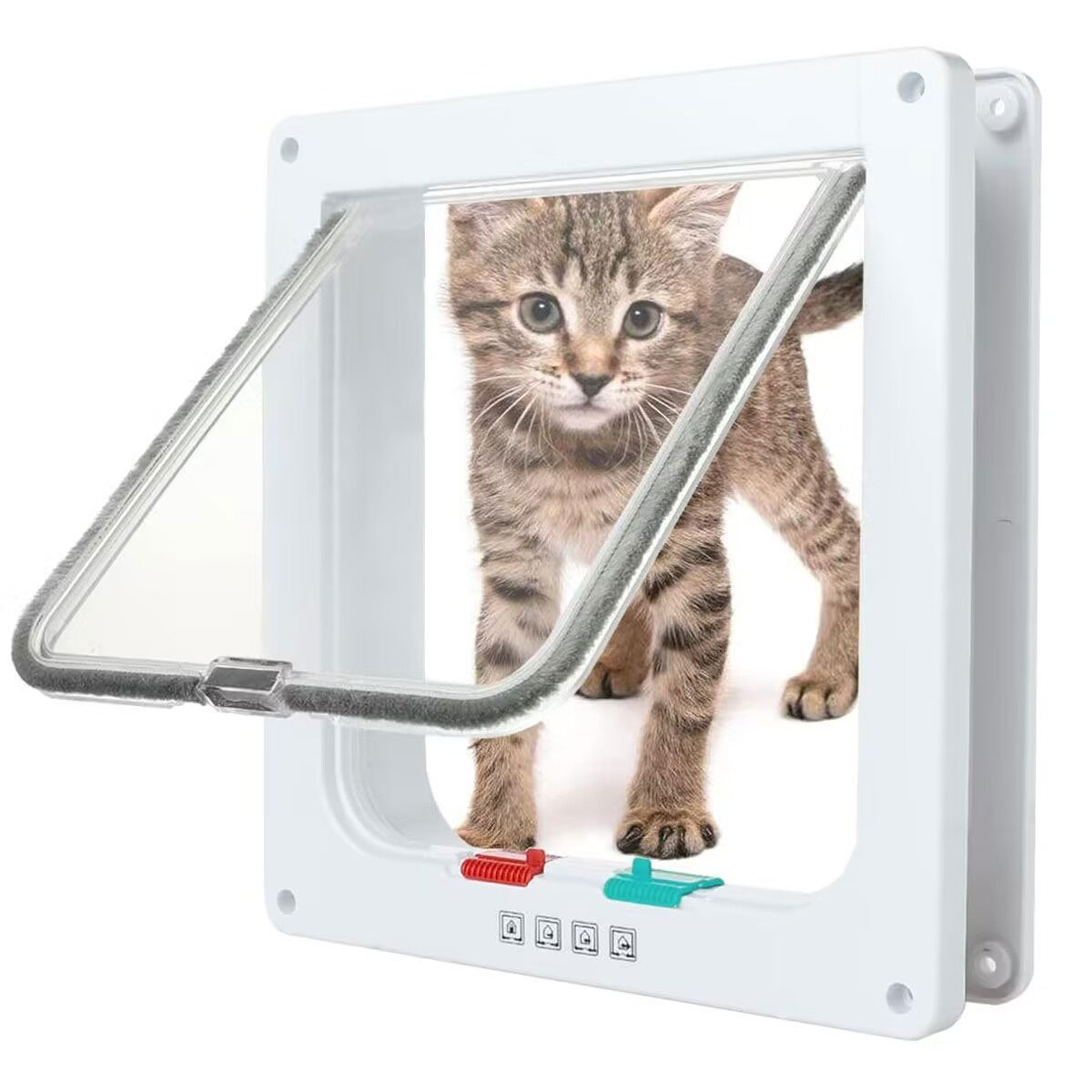 Deago Large Cat Flap Door Interior Door Pet Door for Cat Exterior Door ...