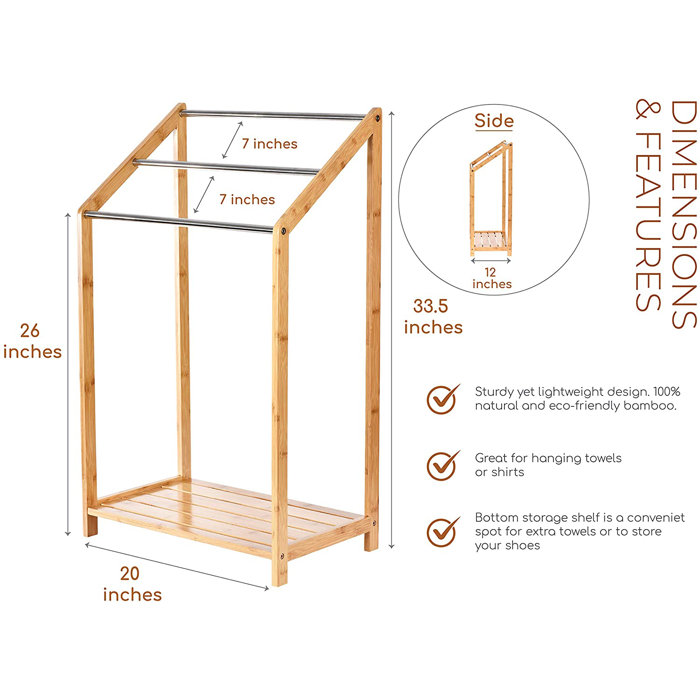 Toilet Tree Products Towel Rack & Reviews | Wayfair