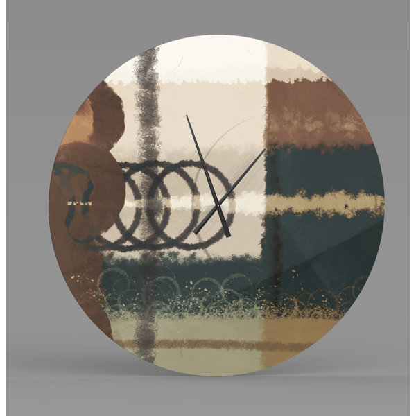 Latitude Run® High-Class Immaculate Abstract Metal Wall Clock - Wayfair ...