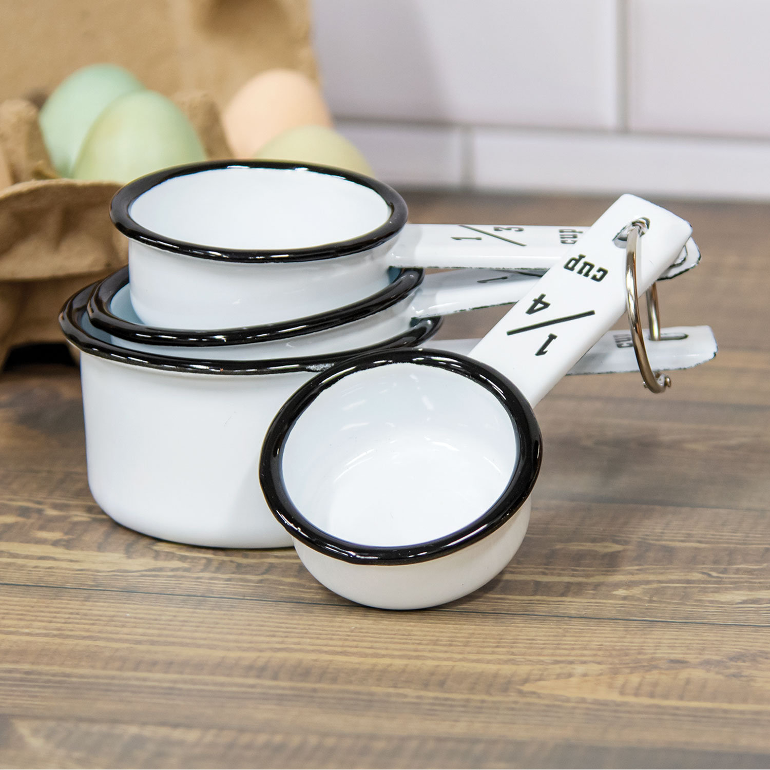 CWI Gifts 4 -Piece Porcelain China Measuring Cup Set | Wayfair