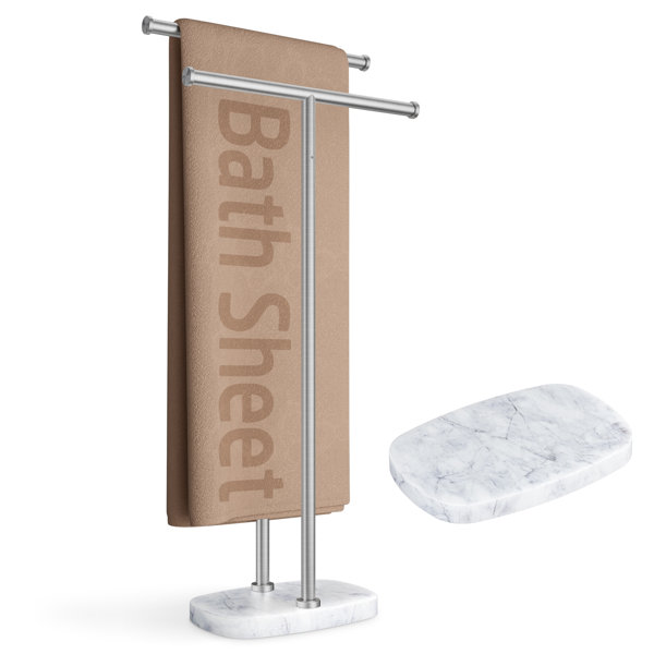 KES Free Standing Bath Towel Racks For Bathroom, 10.5 Lbs Weighted ...