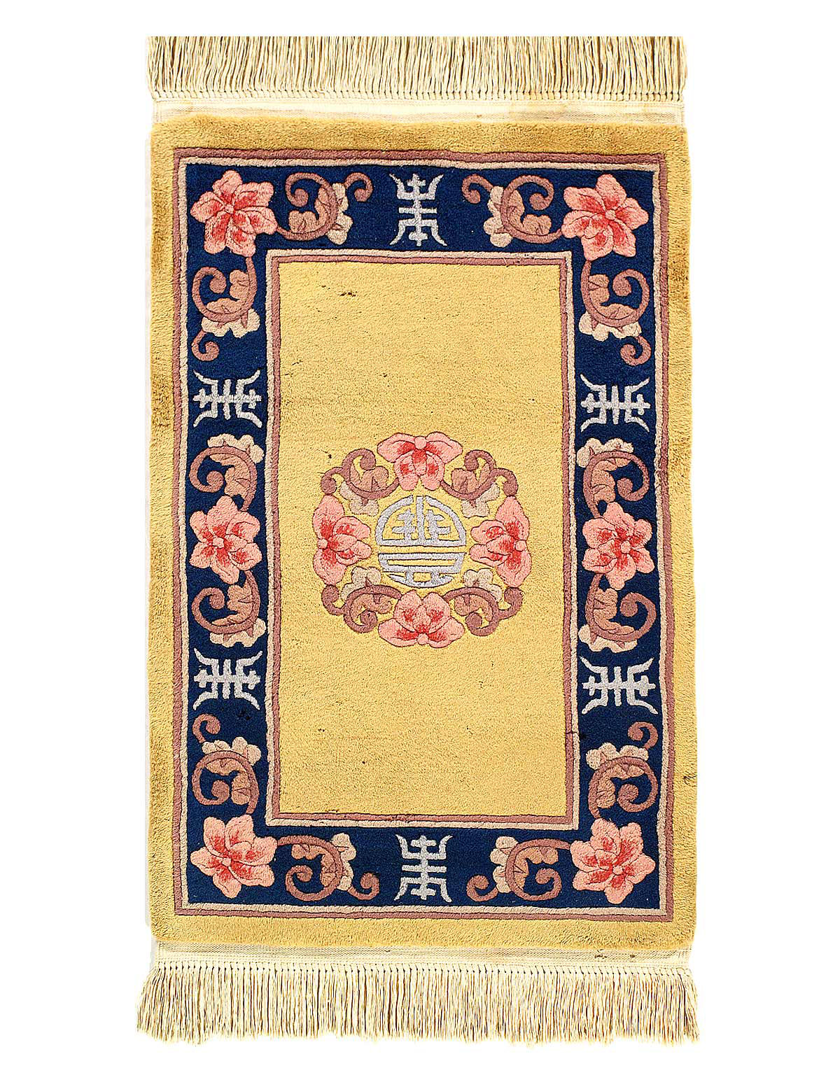 Bloomsbury Market Gold color Fine Hand Knotted Chinese Peking 2'x 3'2 ...