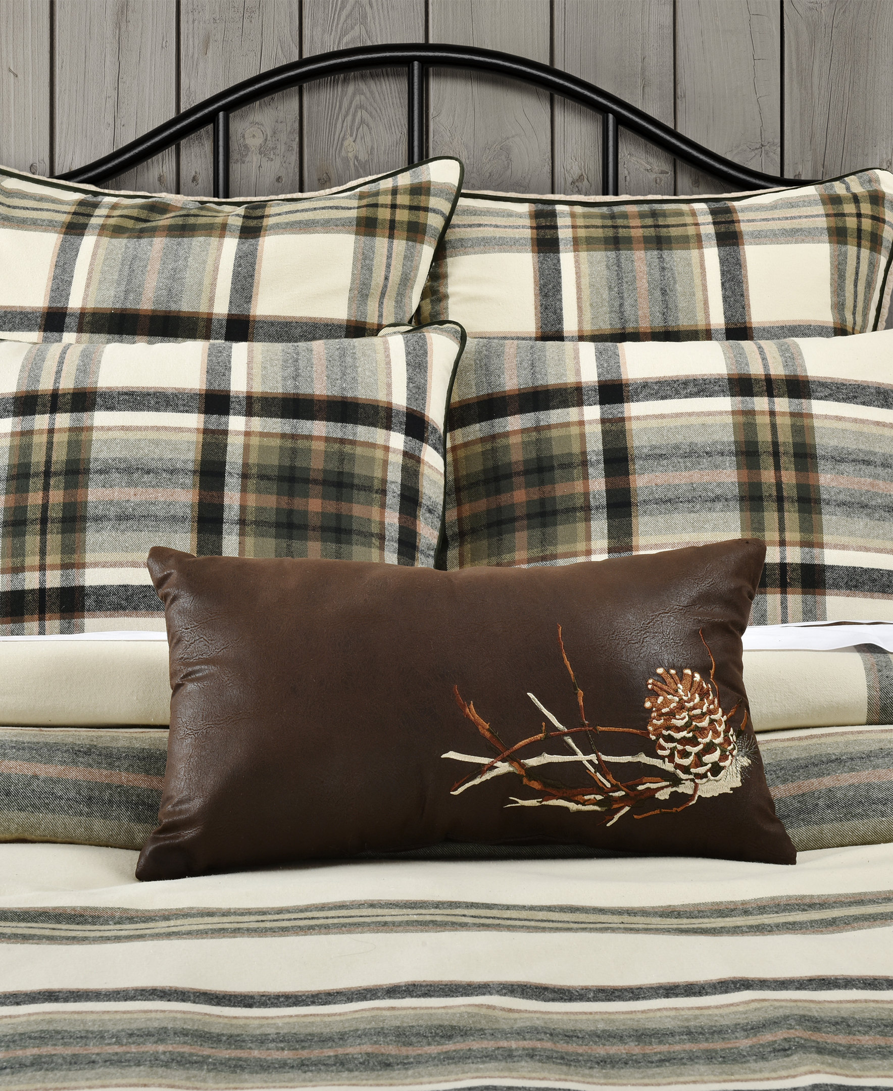 Five Queens Court Sandstone Daniel Pine Cone Boudoir Embellished ...