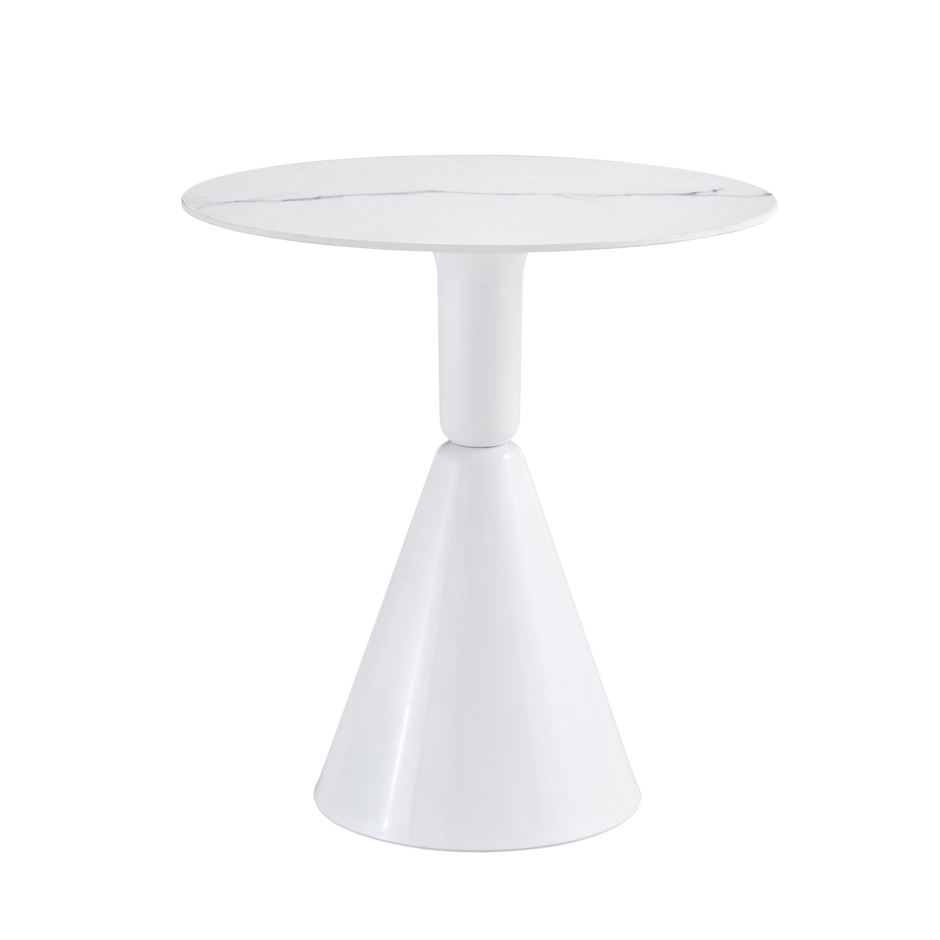 Ivy Bronx White Balcony Dining Table. Modern Simple Design, Natural ...
