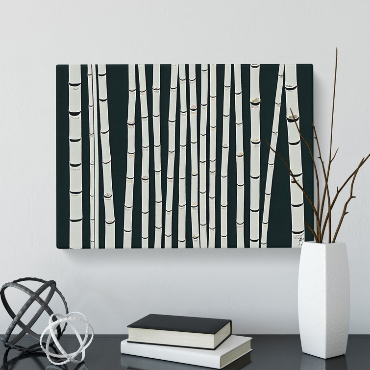 Bay Isle Home Appealing Bamboo Forest - Wrapped Canvas Graphic Art ...