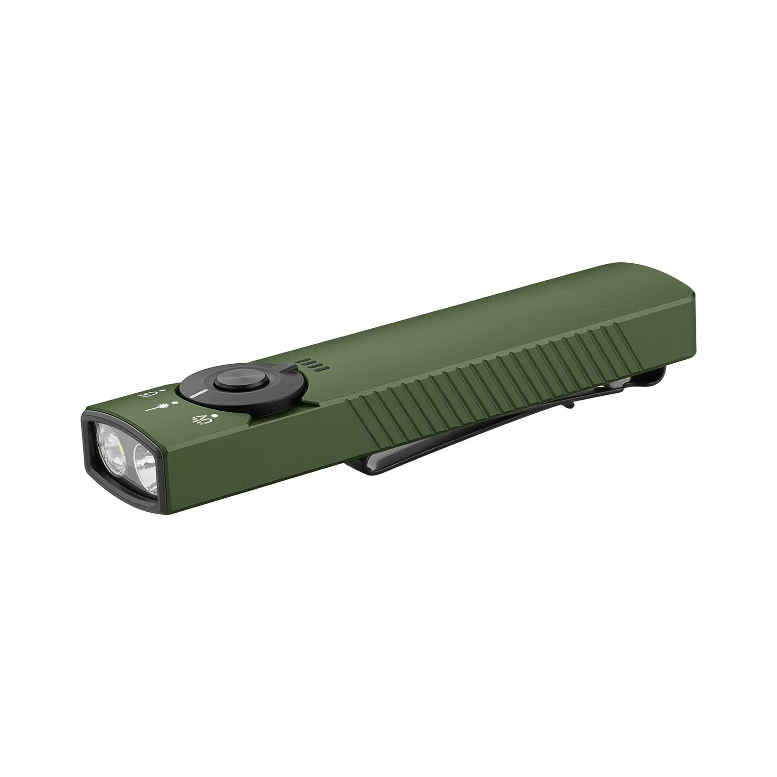 BEACHWATER POOL & SPA, LLC Rechargeable EDC Flat Flashlight With Green ...