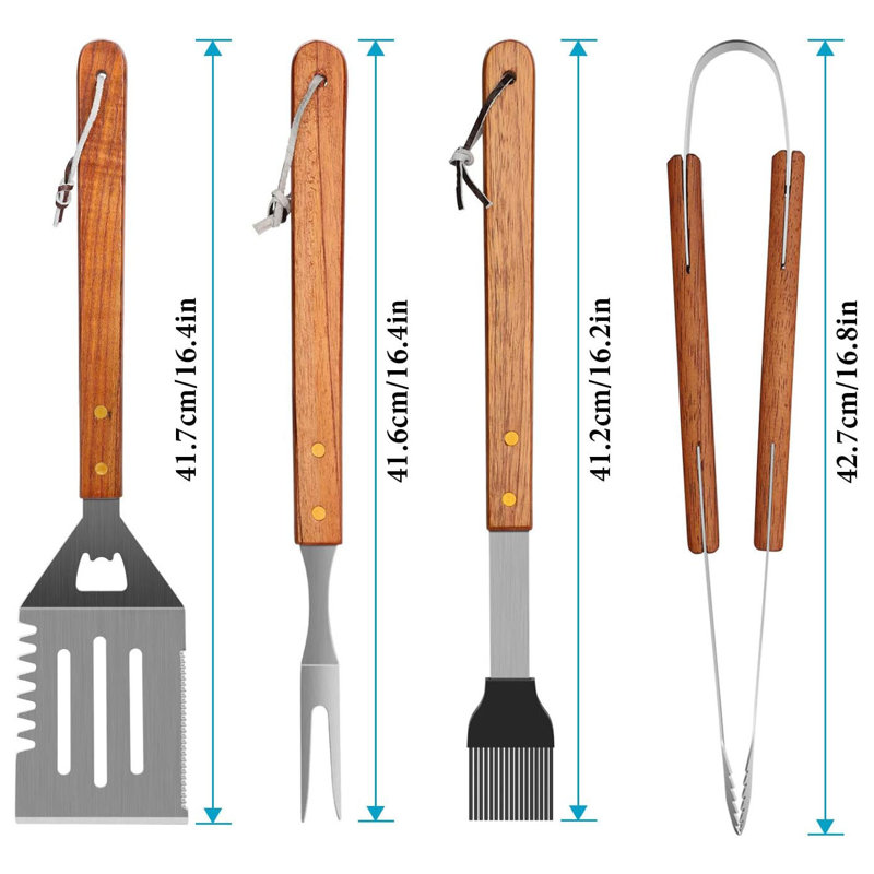 Wonpex Stainless Steel Grilling Tool Set | Wayfair