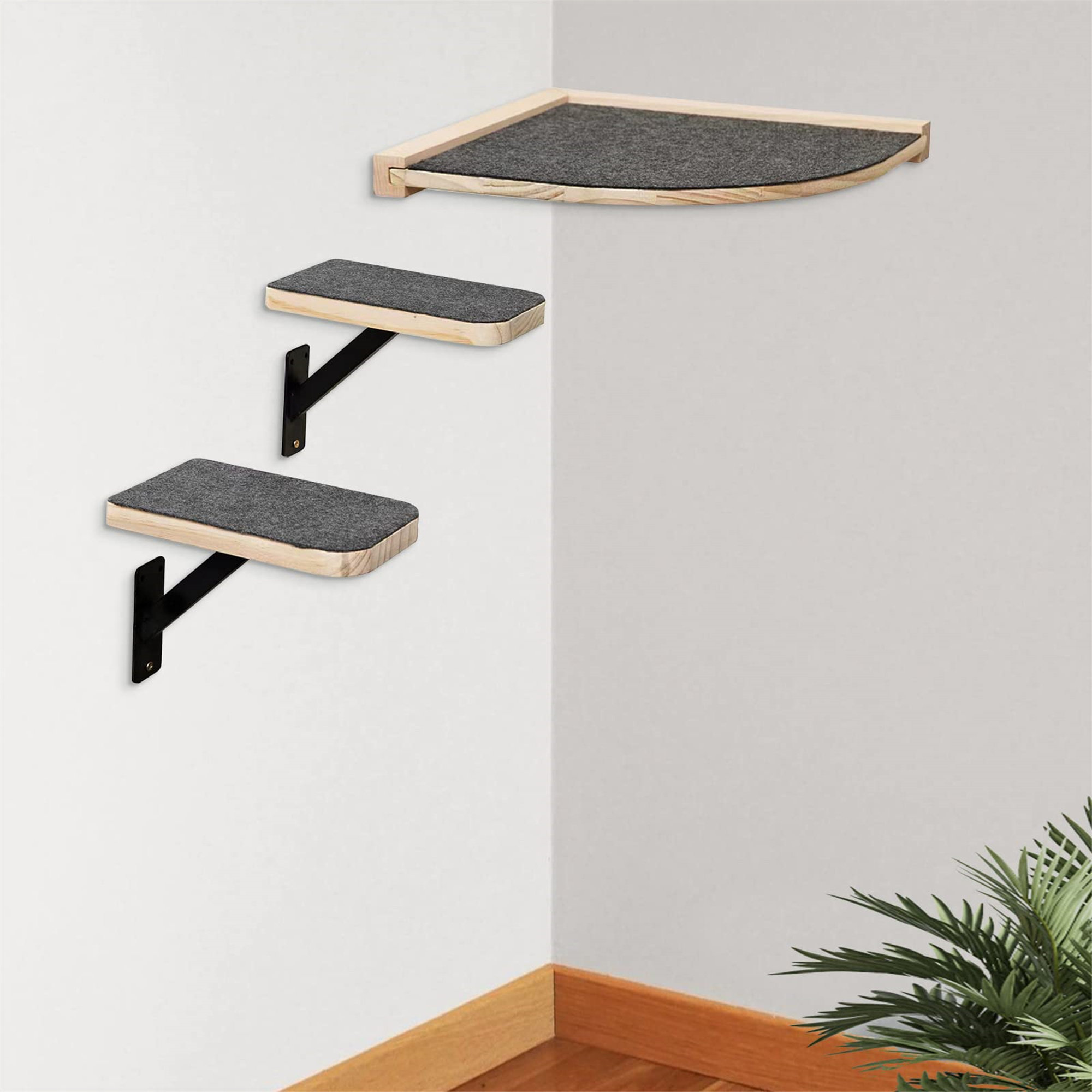 Archie & Oscar™ Cat Wall Perch Set With 2 Steps - Wayfair Canada