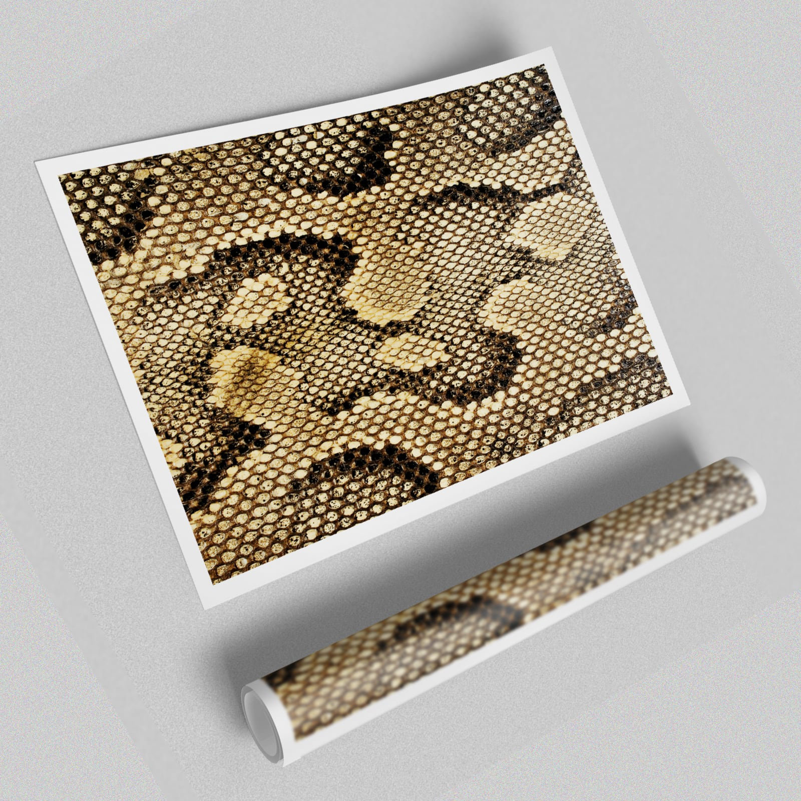 East Urban Home Snake Skin Abstract - Unframed Graphic Art Print on ...