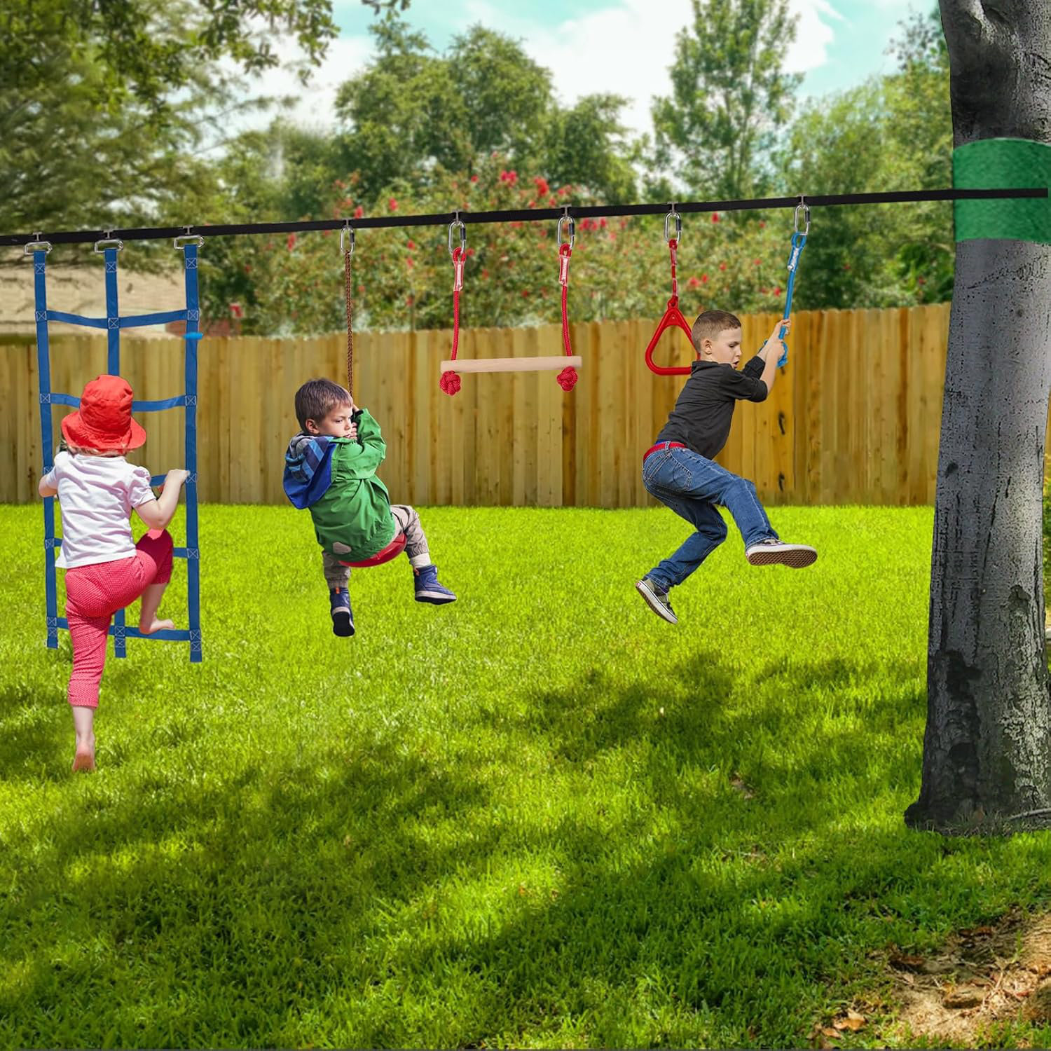 ShangQuan WuLiu 50 pi Ninja Warrior Obstacle Course, équipement de jeu ...