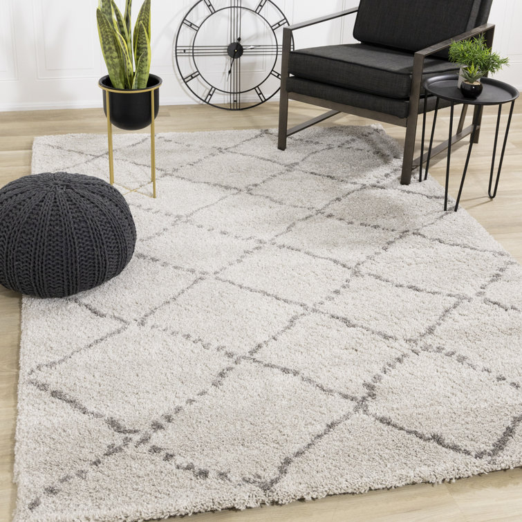 Corrigan Studio® Astello Geometric Cream/Black Area Rug & Reviews | Wayfair