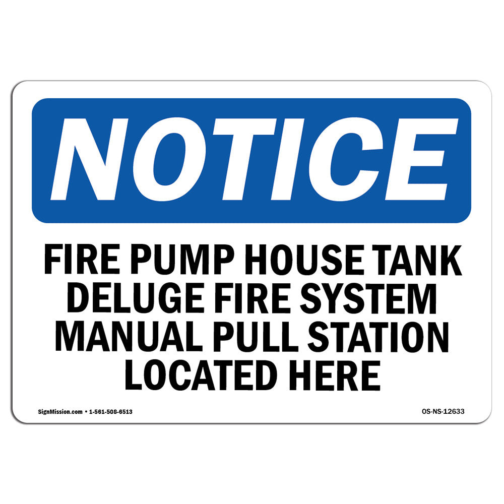 SignMission Fire Pump House Tank Deluge Fire System Sign | Wayfair