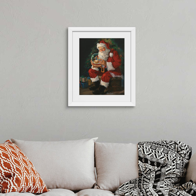 The Holiday Aisle® Santa Believes by Susan Comish Print & Reviews | Wayfair