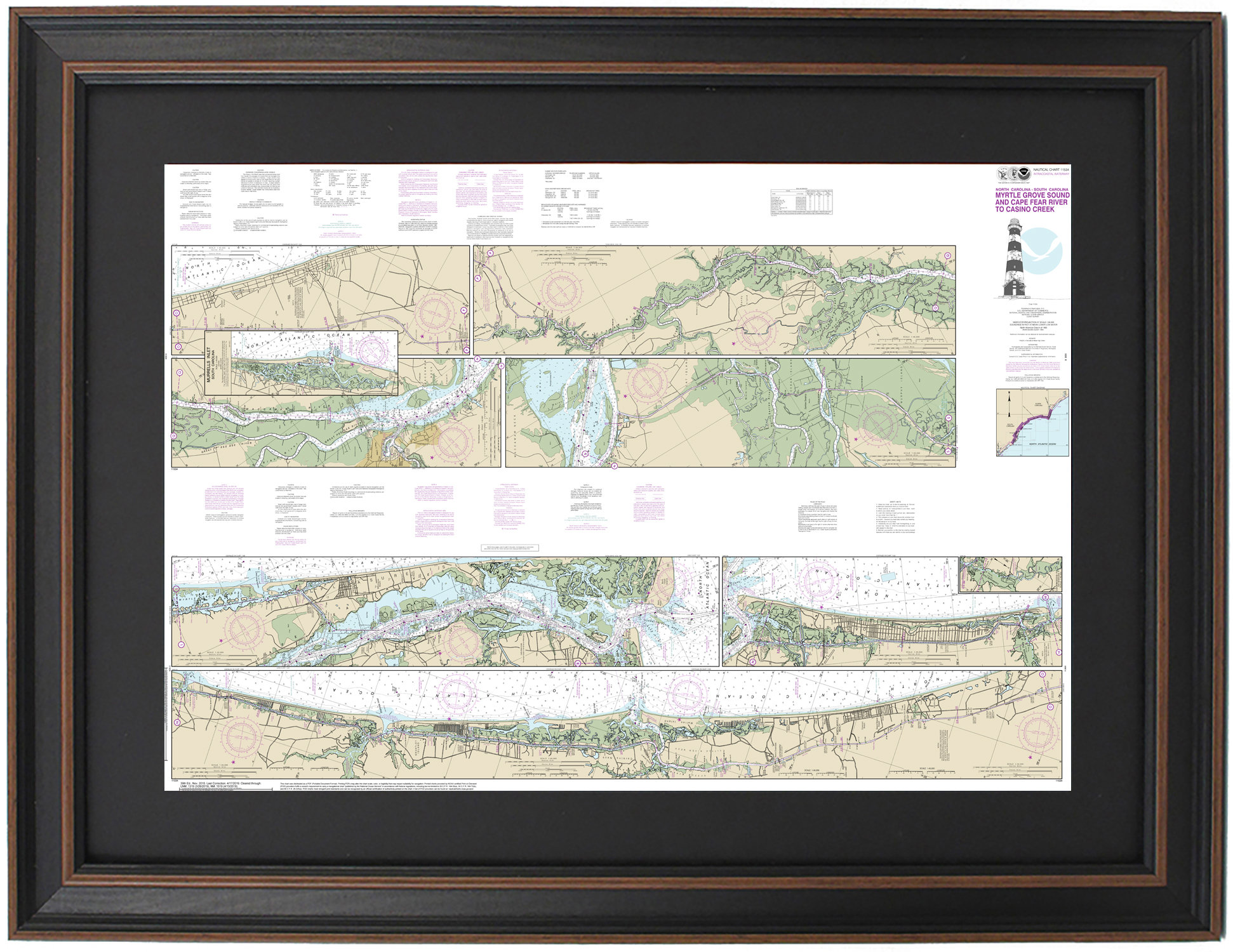 Longshore Tides Myrtle Grove Sound And Cape Fear River | Nautical Chart ...