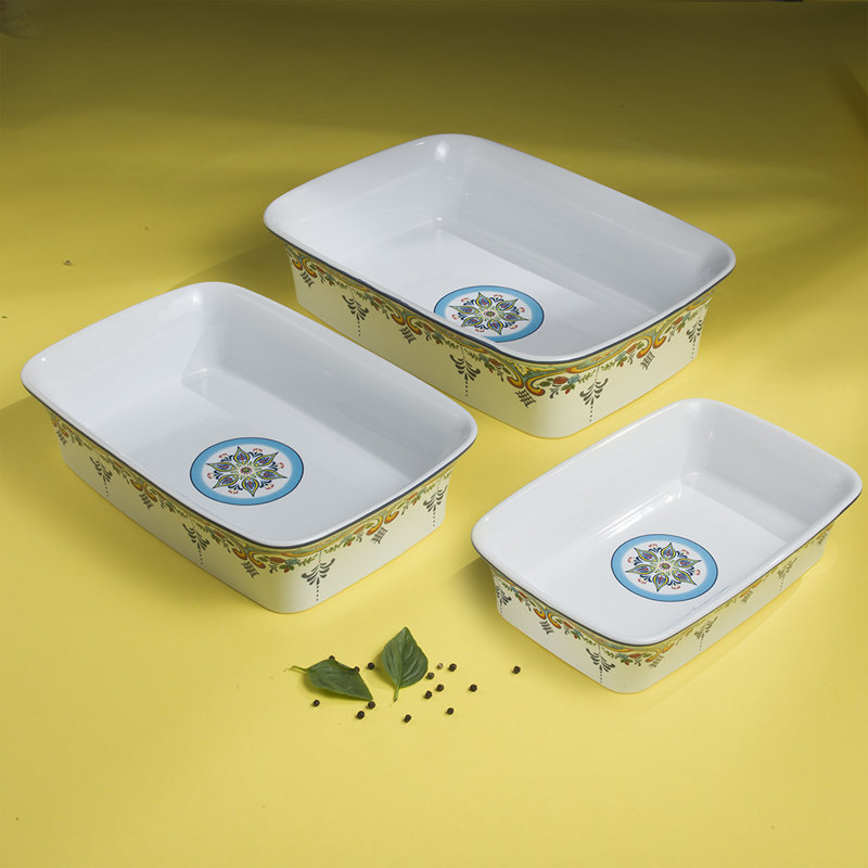 Euro Ceramica Zanzibar Stoneware Baking Dishes Set "& Reviews" | Wayfair