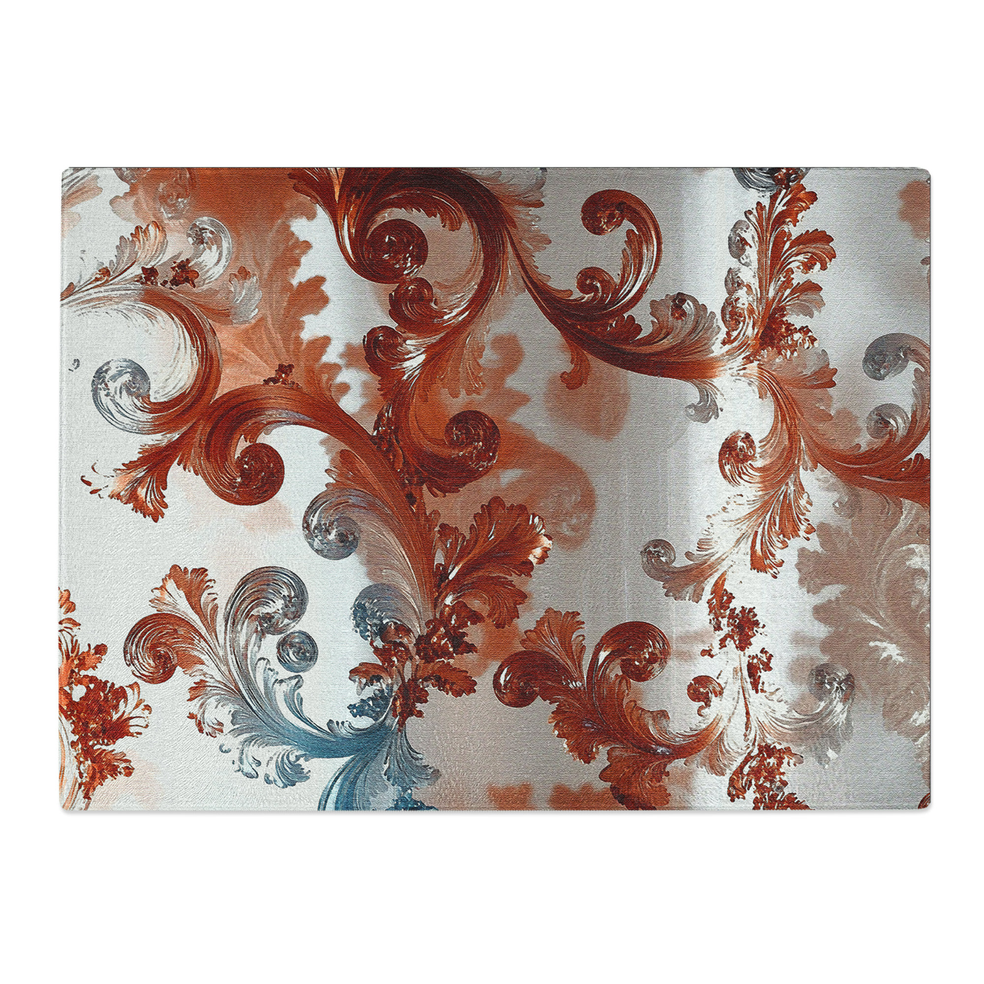 17 Stories Unique Scroll Art Vol.2 Pattern Glass Chopping Board ...
